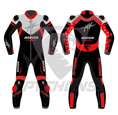 MV Agusta Motorcycle Motorbike Riders Leather Racing Suit Pythons Race ...