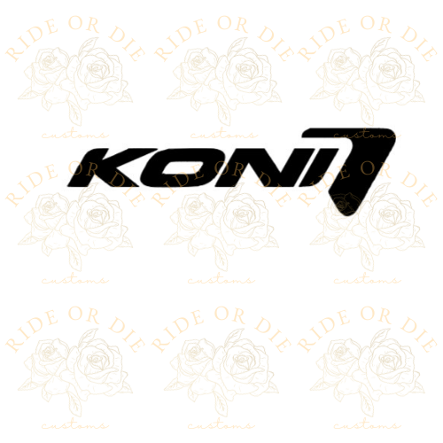 Koni Vinyl Decal Sticker - Multi sizes - Multi Colors | eBay