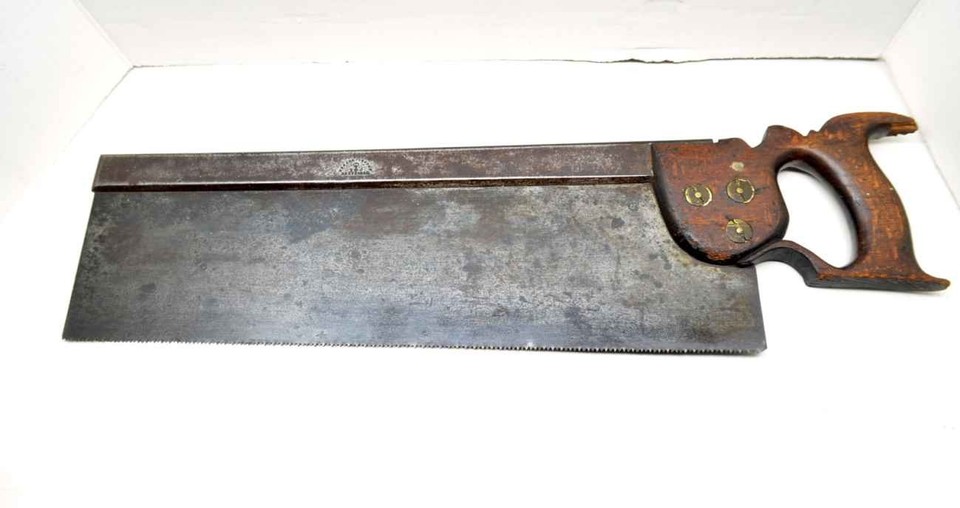 Spear & Jackson Cast Steel Back Saw Split Nut Sheffield 11 TPI Miter ...