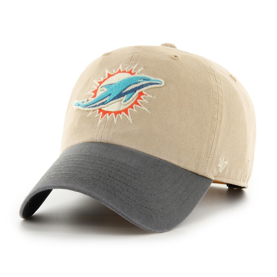 '47 Brand NFL Cap Miami Dolphins Ashfield Clean Up Cap Mia Logo ...