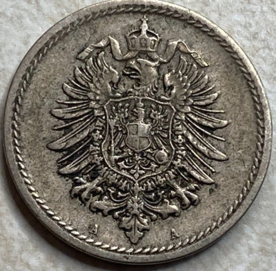 1875 A Germany German 5 Pfennig Foreign Coin F71 | eBay