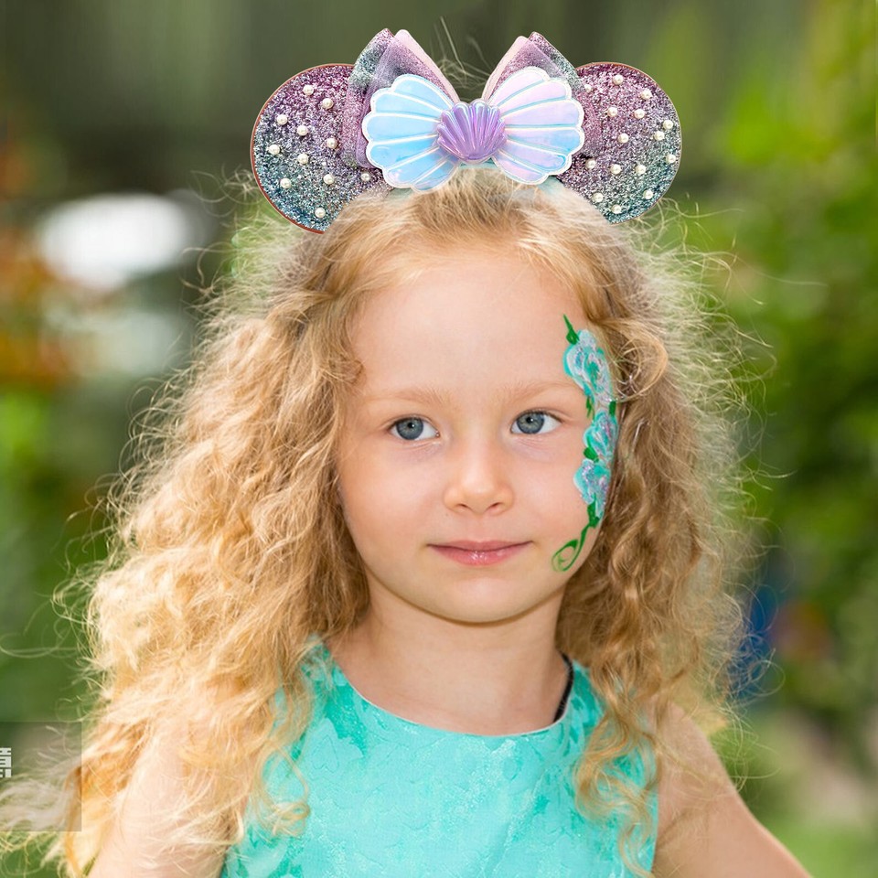 Disney Parks The Little Mermaid Ariel Pearl Shell Headband Minnie Ears ...
