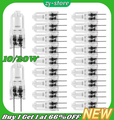 12V Halogen 20W Capsule 10PACK ROHS 20 10W G4 Lights White Warm & Bulbs ...