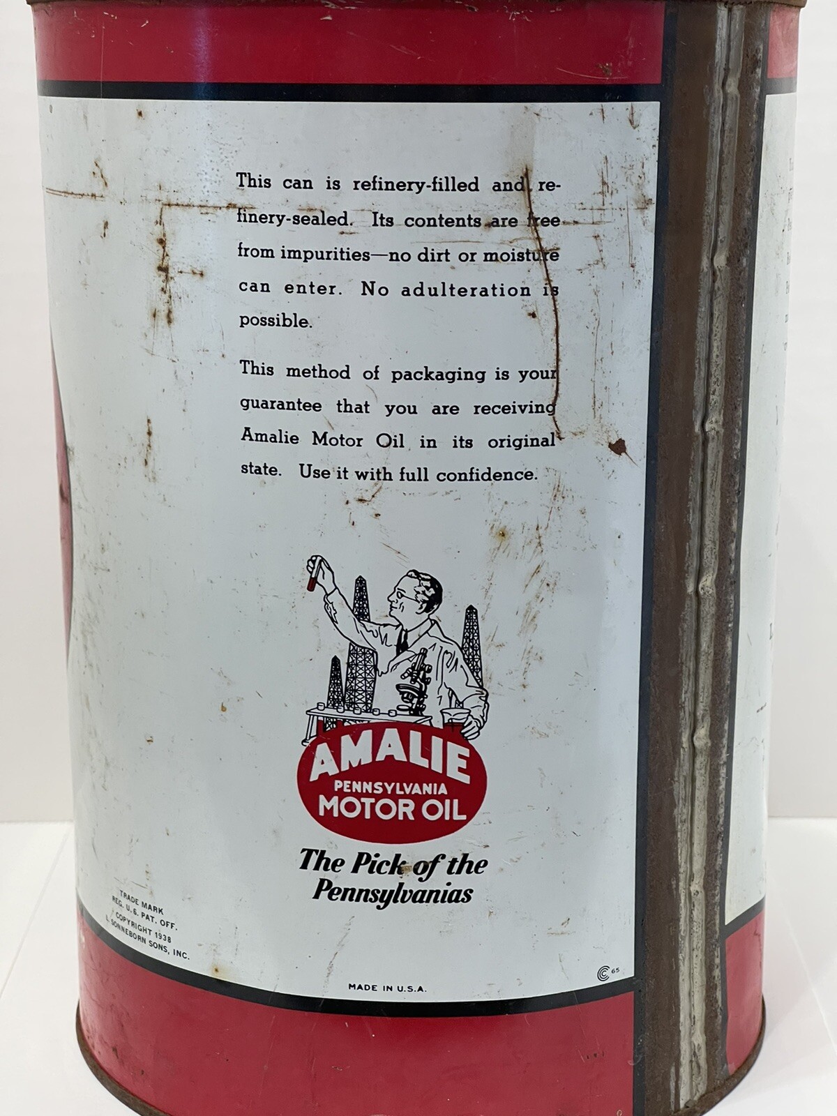 Rare Vintage Amalie 5 Quart Oil Can Empty Service Station Can- 5 Qt | eBay