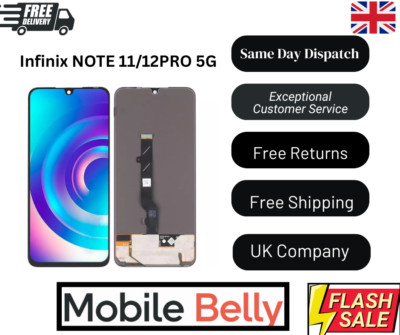 OLED LCD Touch Screen Digitizer Display For INFINIX NOTE 11/12 PRO 5G ...