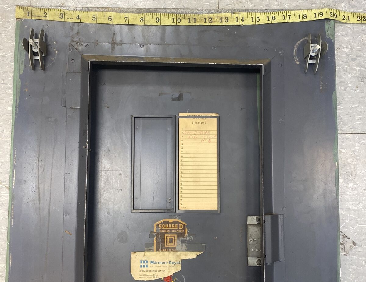 SQUARE D old industrial panel cover FLUSH FRONT PANELBOARD COVER (63w ...