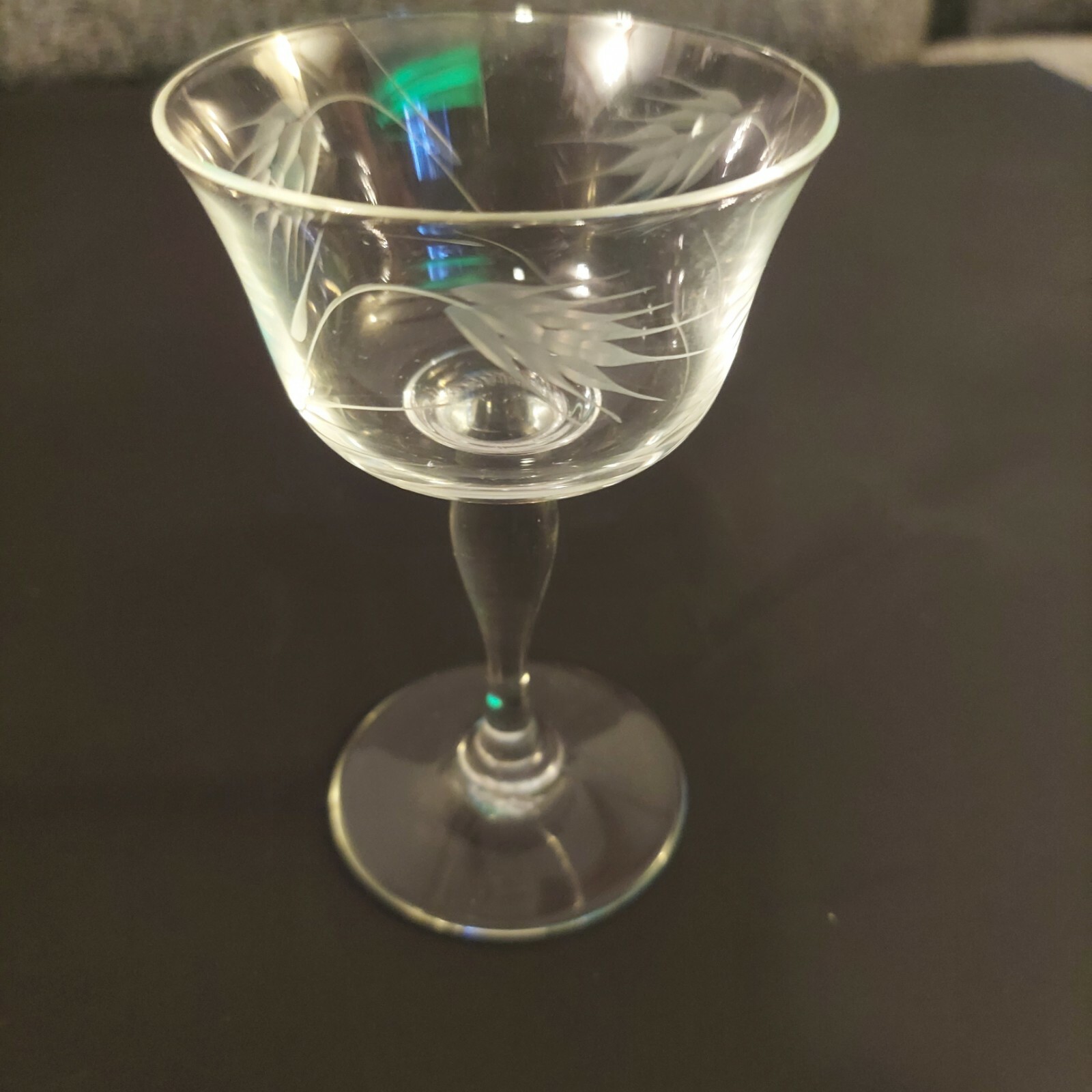 1950's Vintage Set of 5 Sasaki Crystal Wheat Pattern Barware Hand ...