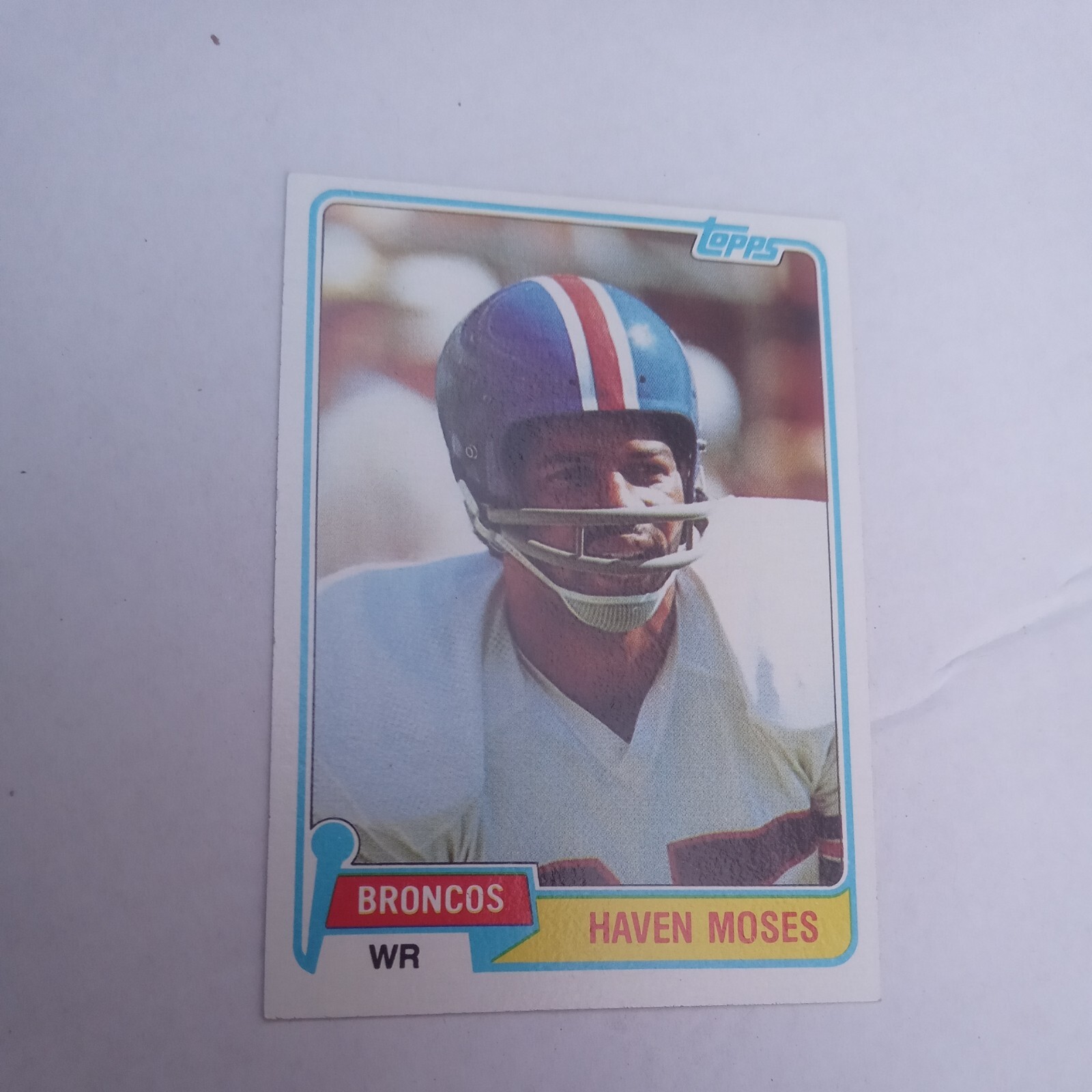 Haven Moses 1981 Topps #187 Broncos denver football card | eBay