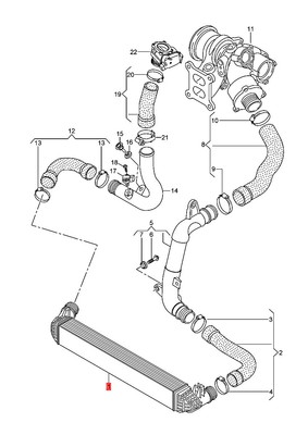 Genuine SEAT VW Ibiza ST Polo Derby Vento-IND Charge Air Cooler ...