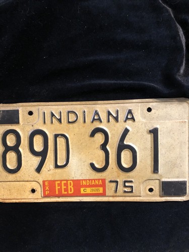Vintage 1975 Indiana License Plate | eBay