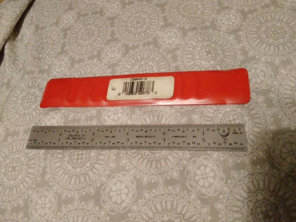 Starrett No. 604R 6” Long Tempered Steel Rule Macbinist Ruler/sleeve ...