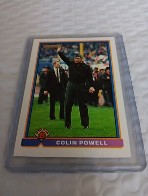 Colin Powell 1991 Bowman 4-star General Card #533 Desert Shield | eBay