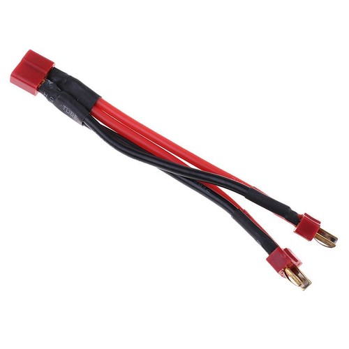 14AWG T Plug Parallel Cable Y-Harness for RC Battery Male & Female ...