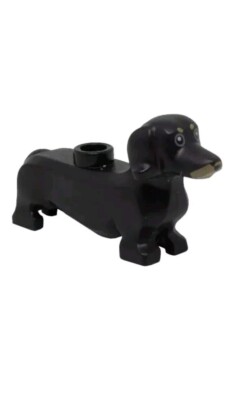 Black Lego Dachshund / Sausage dog NEW MINIFIGURE City. | eBay UK