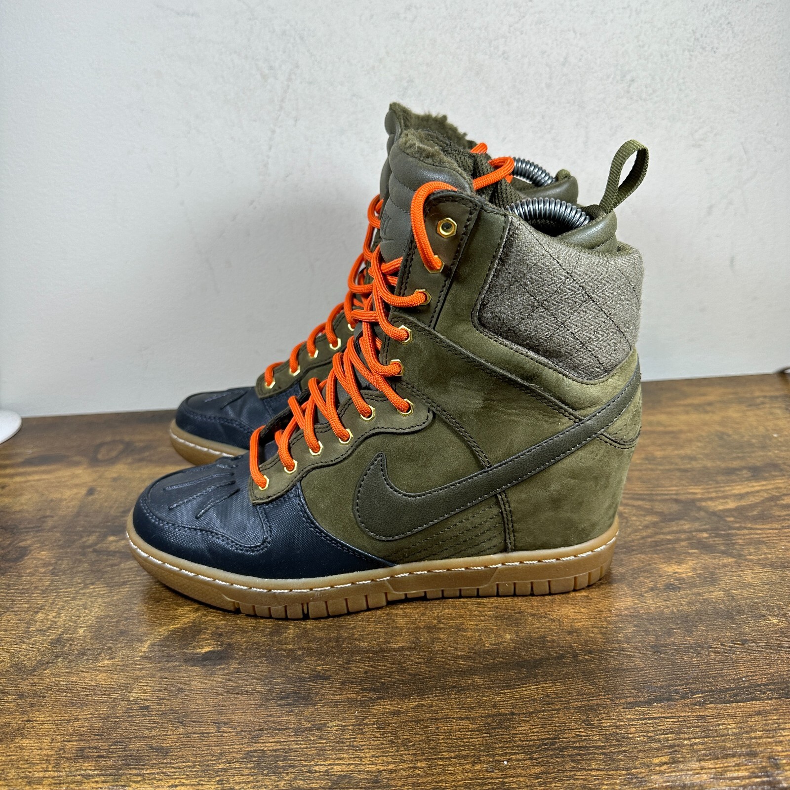 Nike Dunk Sky Hi Olive Green H20 Repel Duck Sneaker B… - Gem