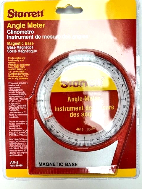 ANGLE METER WITH MAGNETIC BASE AM-2 0-90 DEGREE STARRETT 36080 | eBay