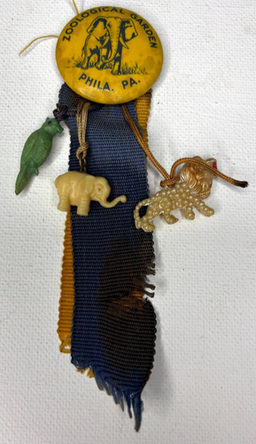 Zoological Gardens Philadelphia Pinback button Zoo Pin with Elephant ...
