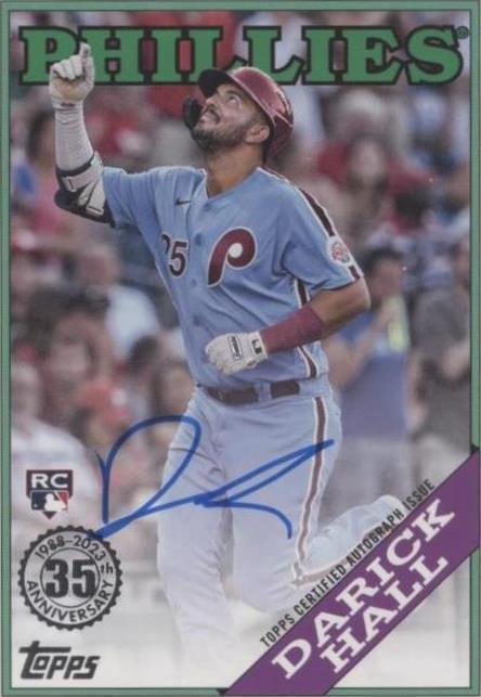 2023 Topps Series 1 - 1988 Topps Baseball Autographs Darick Hall #88BA ...