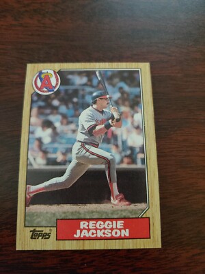 1987 Topps Reggie Jackson baseball card #300 California Angels NM | eBay