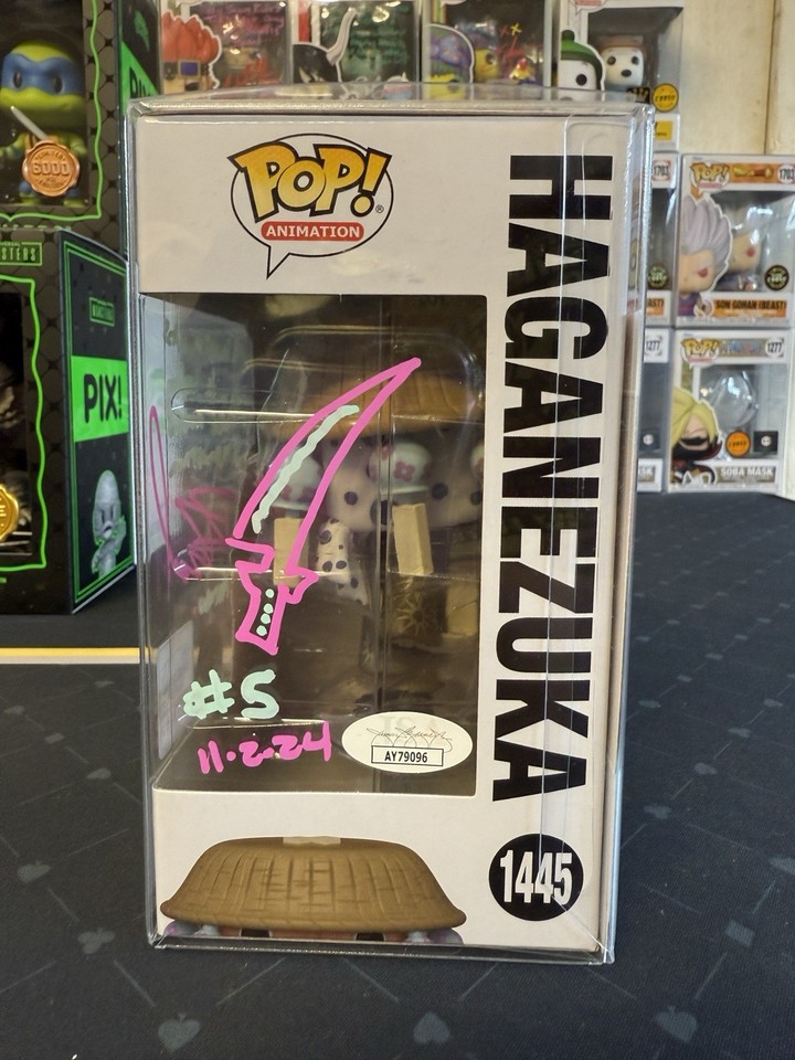 Funko Pop! Demon Slayer: Kimetsu No Yaiba Haganezuka #1445 Autograph #5 | eBay