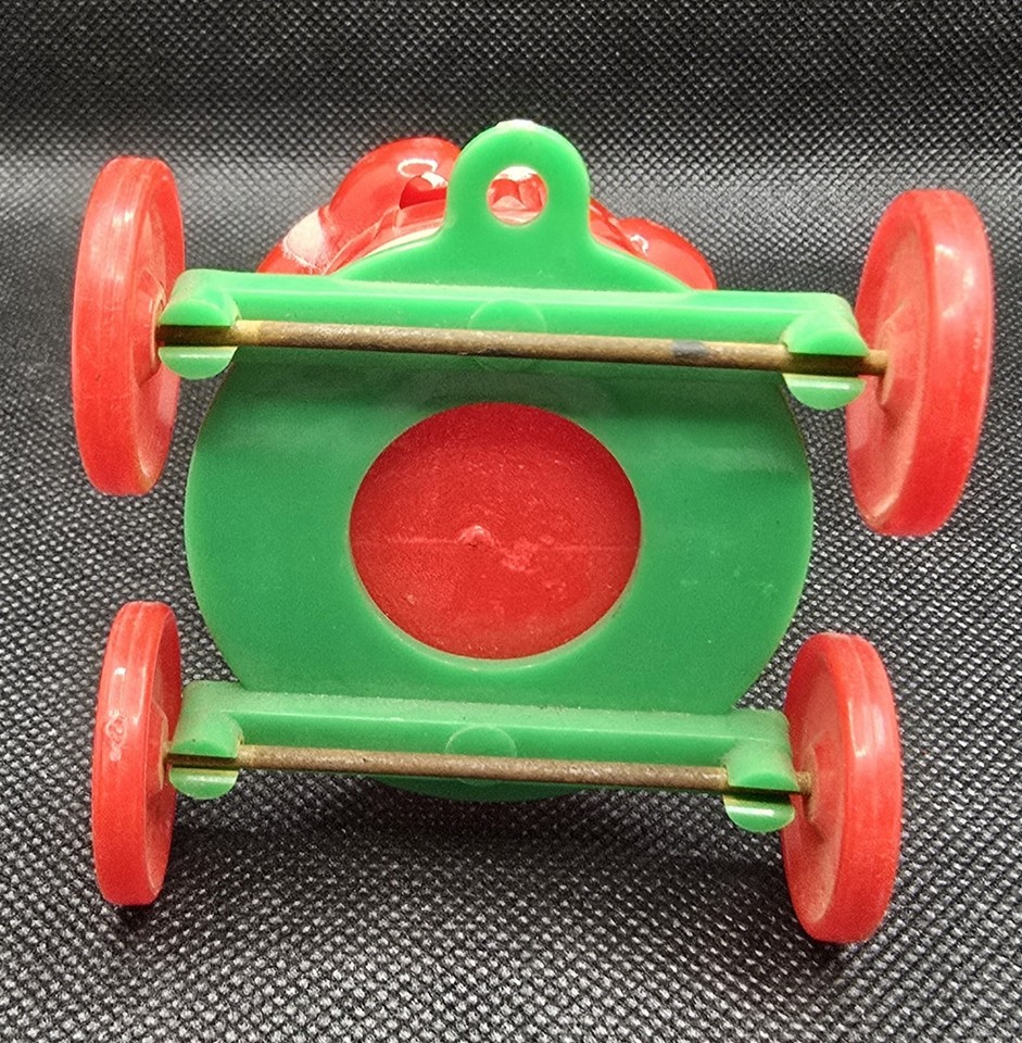 Vintage 1950s Rosbro Plastic Santa Claus Christmas Pull Toy Candy ...