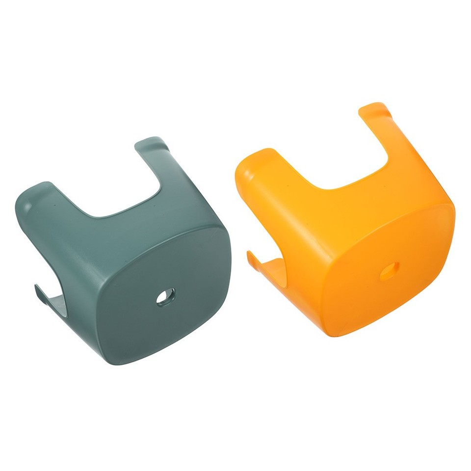 2 Pcs Small Stool for Bathroom Plastic Shower Foot Toilet Footstool ...