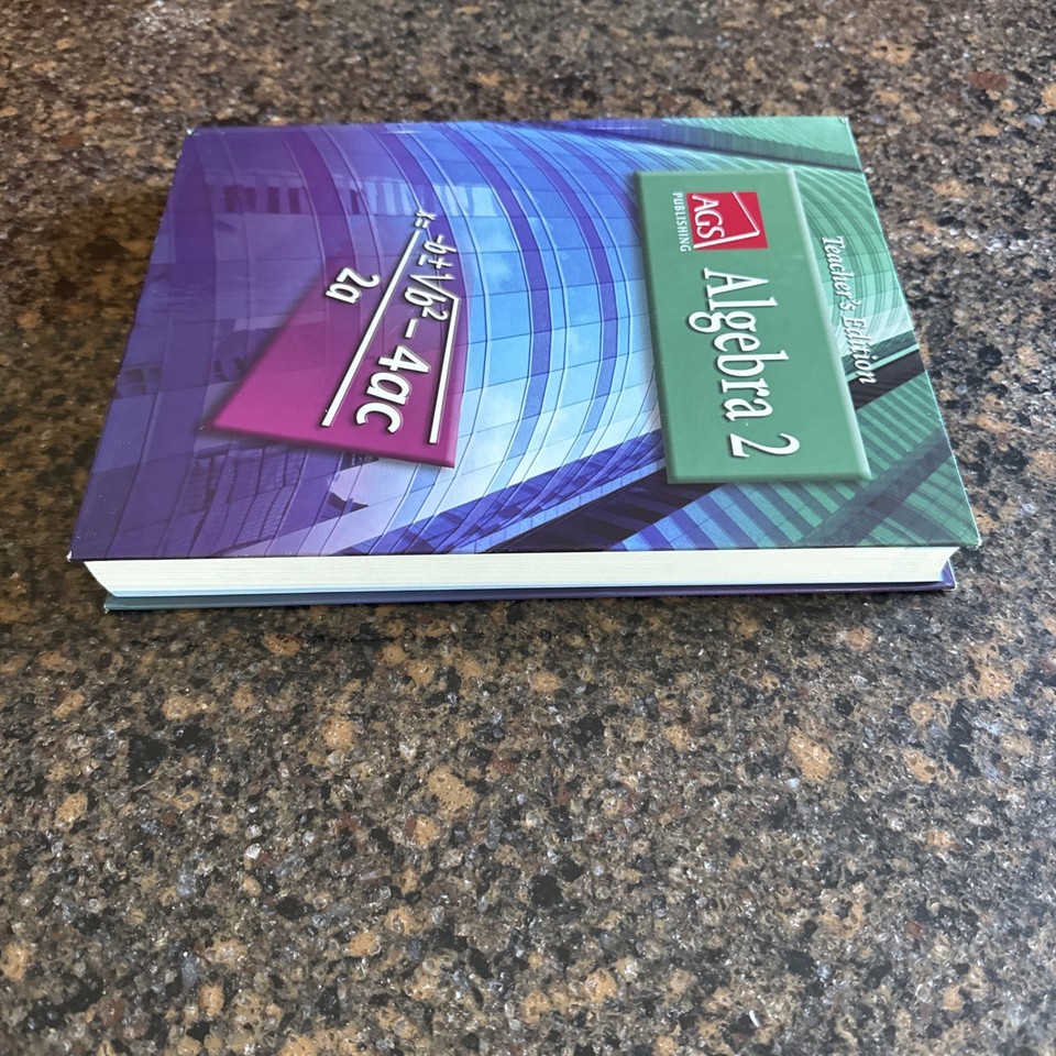 AGS: Algebra 2 Teacher's Edition Textbook American Guidance Service ...