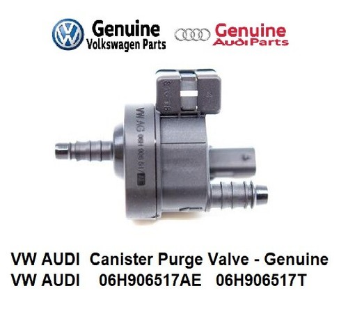 Genuine Audi VW Canister Purge Valve CANNISTER VENT SOLENOID 06H906517 ...