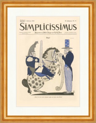 Titelseite der Nummer 46 von 1922 Karl Arnold Pferd Reiter ...