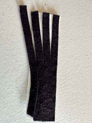 Moleskin Felt 1/4" Strips Self Adhesive Channel Liner 5 foot rolls | eBay