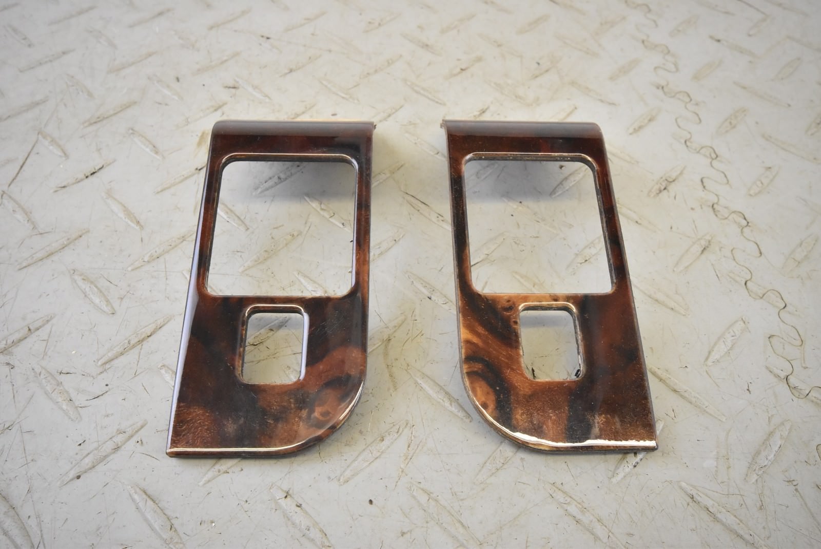 JAGUAR XJ40 XJ6 XJ12 REAR WINDOW SWITCH PACK DARK WOOD WALNUT VENEER ...