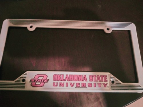 Oklahoma State COWBOYS License Plate Frame Orange And White | eBay