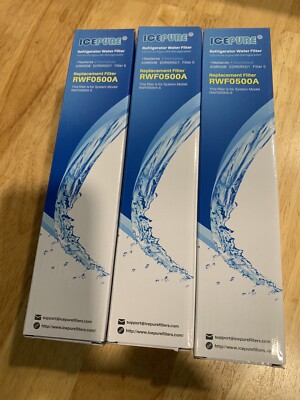 IcePure RWF0500A Refrigerator Replacement Water Filter 3 Pack | eBay