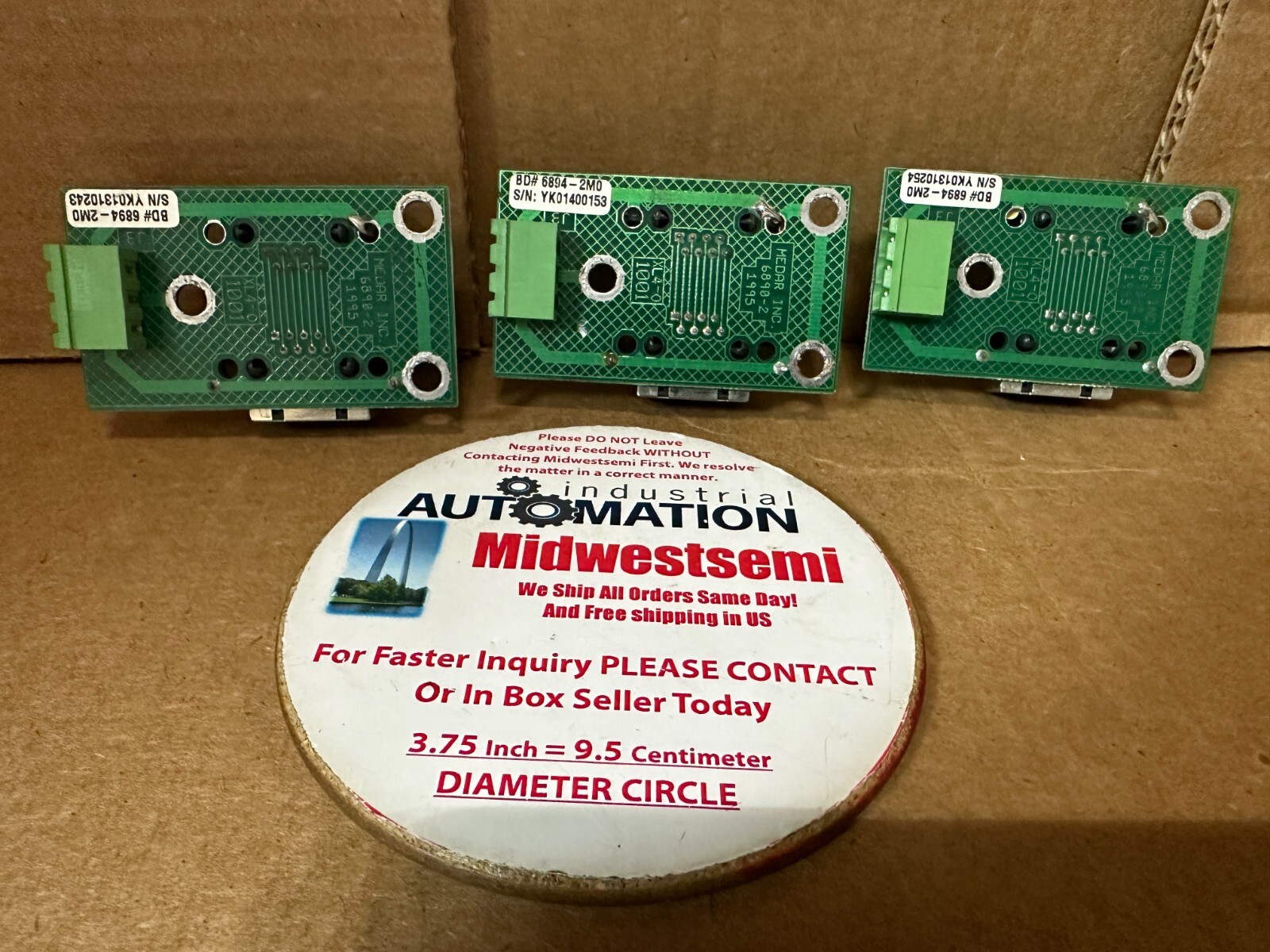 3X NEW MEDAR 6894-2M0 / 68942M0 / 6894-2MO CIRCUIT BOARD ID:M23111 ...