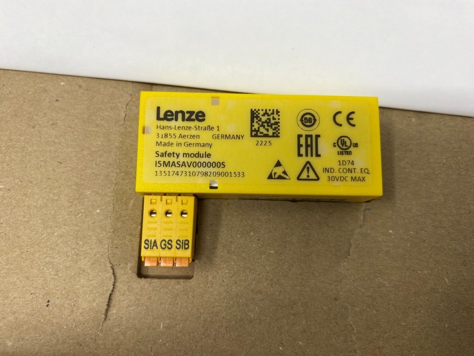 Lenze I5MASAV000000S Safety Module Safe Torque Off (STO) For i550 ...