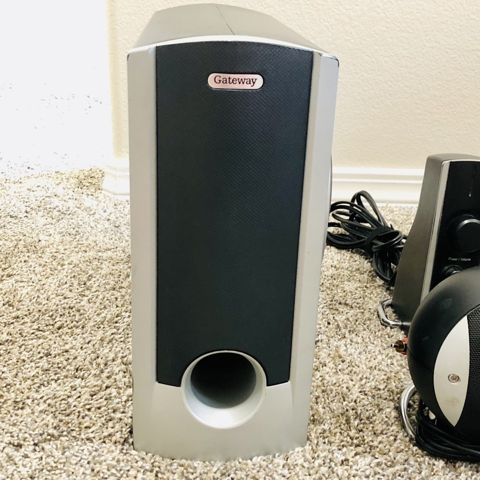 Gateway G-Max 2100 Computer Speakers, Subwoofer & Volume Control ...