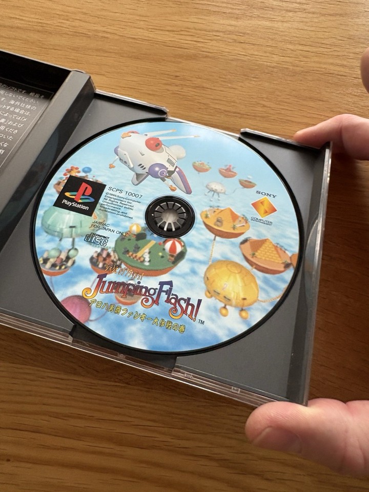 Jumping Flash! JPN PS1 Sony PlayStation PSX Manual & Stickers! | eBay