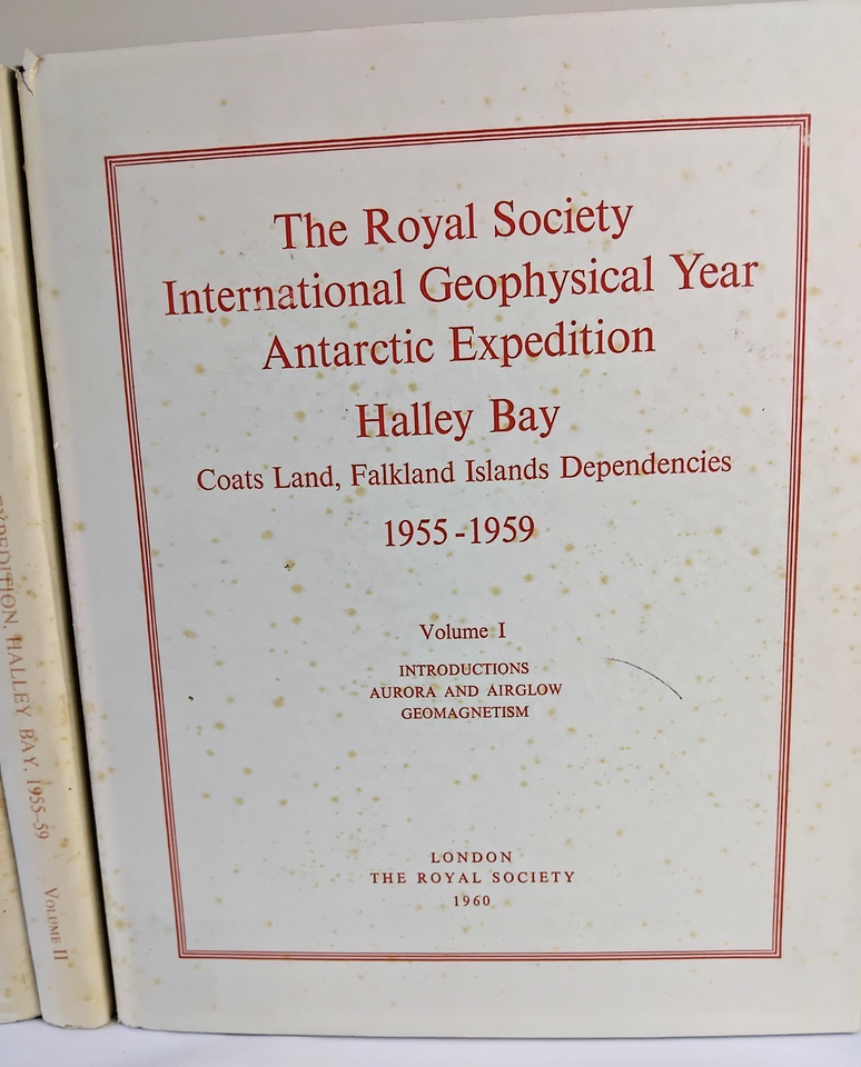 ROYAL SOCIETY British ANTARCTIC EXPEDITION Halley Bay 4 Vols Falklands ...