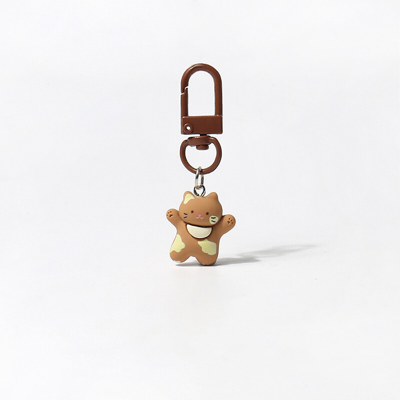 Cute Happy Cat Keychain Pendant Backpack Earphone Box Hangings ...