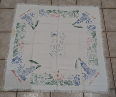 Vintage 1944 War Time Hawaiian Tablecloth | eBay
