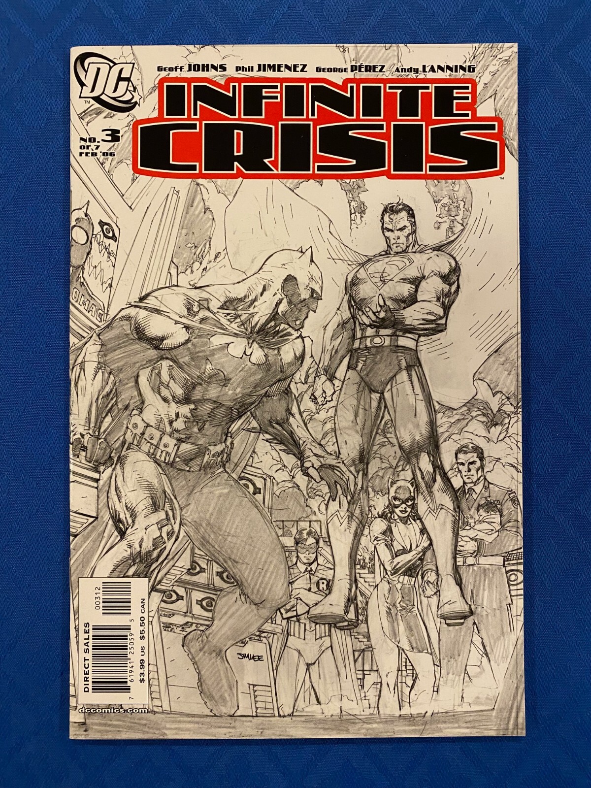 Infinite Crisis #3 - 1st app Jamie Reyes Blue Beetle - J. Lee sketch ...