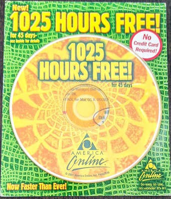 "LIZARD SKIN" America Online Collectible / Install Disc Vintage AOL CD ...