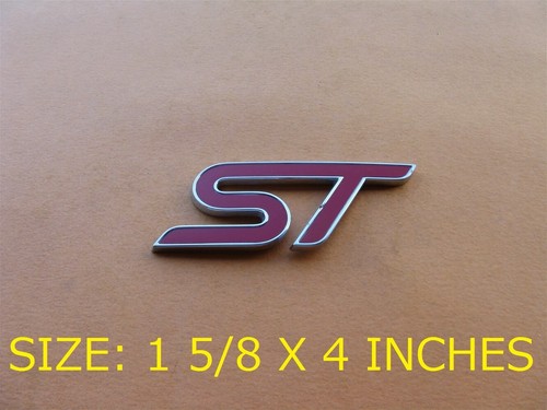 FORD FIESTA FOCUS EDGE FLEX EXPLORER ST REAR RED EMBLEM LOGO BADGE SIGN ...