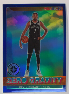 2019-20 NBA Hoops Premium Stock Kevin Durant Zero Gravity Blue Prizm ...