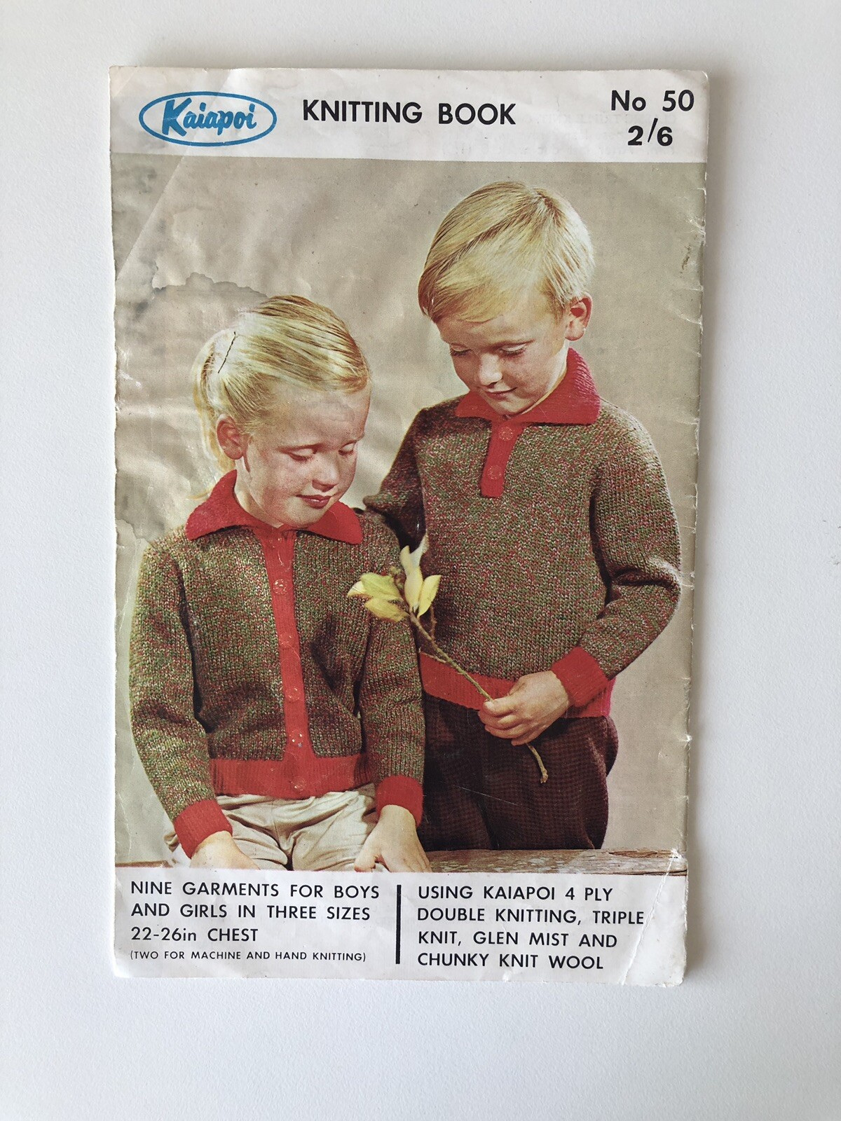 Kaiapoi Knitting Book No 50 Vintage Knit Patterns Boys Girls Kids 1960s ...