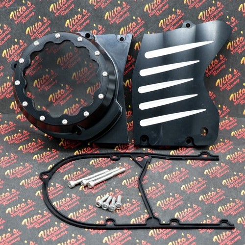Billet aluminum stator sprocket cover Yamaha Banshee + clear window ...