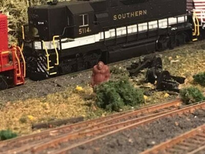 N scale Bigfoot Sasquatch person people 1:160 model railroad train ...
