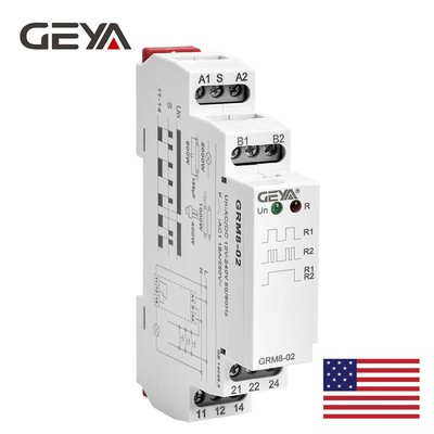 GEYA Latching Relay Memory Relay Impulse Relay Electronic 16A 12V-240V ...