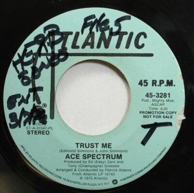 Soul Promo 45 Ace Spectrum - Trust Me / Trust Me On Atlantic | eBay