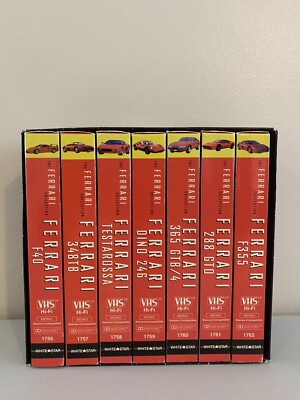 The Ferrari Collection - 7 VHS Collection | eBay